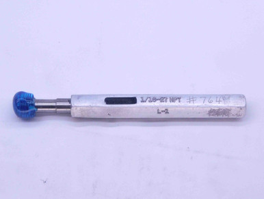 1/16 27 NPT L1 PIPE THREAD PLUG GAGE .0625 N.P.T. NATIONAL TAPER ...