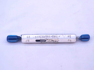 10 64 UNS 2B THREAD PLUG GAGE #10 .190 .1900 GO NO GO P.D.'S = .1799 ...