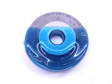 1/8 27 ANPT NON-THREADED REFERENCE PIPE THREAD RING GAGE .125 NPT FOR 6 ...