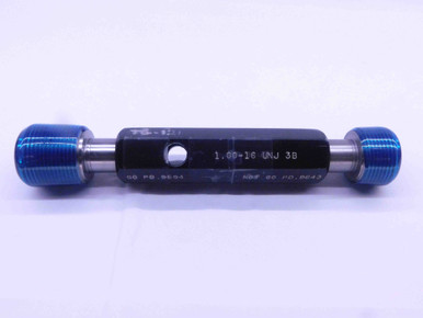 1" 16 UNJ 3B THREAD PLUG GAGE 1.0 1.00 1.000 GO NO GO P.D.'S = .9594 ...