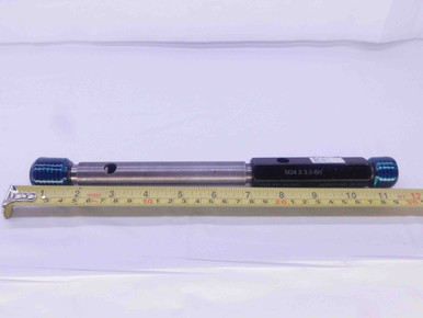 M24 X 3 6H EXTRA LONG GO THREAD PLUG GAGE 24 3.0 GO NO GO PD'S = 22.051 ...