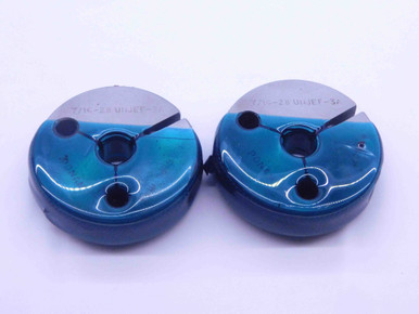 7/16 28 UNJEF 3A THREAD RING GAGES .4375 GO NO GO P.D.'S = .4143 ...
