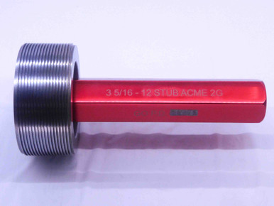 3 5/16 12 STUB ACME 2G THREAD PLUG GAGE 3.3125 GO ONLY P.D. = 3.2875 ...