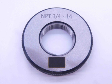NEW 3/4 14 NPT L1 3 STEP PIPE THREAD RING GAGE .75 .750 .7500 N.P.T ...