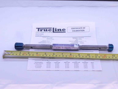 CERTIFIED M20 X 2 6H EXTRA LONG THREAD PLUG GAGE 20 2.0 GO NO GO = 18. ...