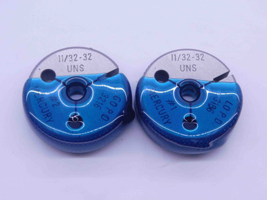 11/32 32 UNS THREAD RING GAGES .3437 GO NO GO P.D.'S = .3216 & .3186 ...