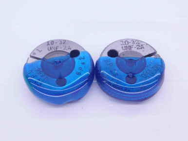 10 32 UNF 2A BEFORE PLATE THREAD RING GAGES #10 .190 GO NO GO PDS= .1656 & .1650 - DW33220CT4 ...