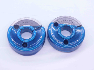 1/2 14 NPSL PIPE THREAD RING GAGE .5 .50 .500 GO NO GO P.D.'S = .7963 ...