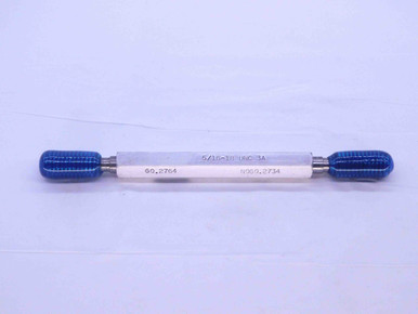 5/16 18 UNC 3A LEFT HAND SET THREAD PLUG GAGE .3125 GO NO GO PDS= .2764 ...