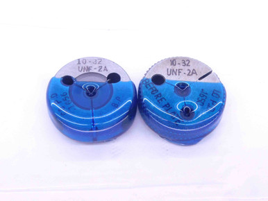 10 32 UNF 2A BEFORE PLATE THREAD RING GAGES #10 .190 GO NO GO PDS= .1656 & .1650 - DW33300CT4 ...