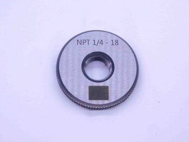 NEW 1/4 18 NPT L1 3 STEP PIPE THREAD RING GAGE .25 .250 .2500 N.P.T ...