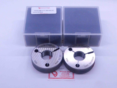 NEW 15/16 20 UNEF 2A VERMONT THREAD RING GAGES .9375 GO NO GO PDS ...
