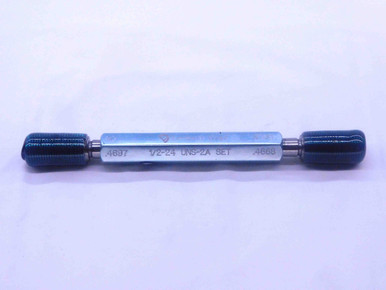 1/2 24 UNS 2A SPECIAL VERMONT SET THREAD PLUG GAGE .5 GO NO GO = .4697 ...