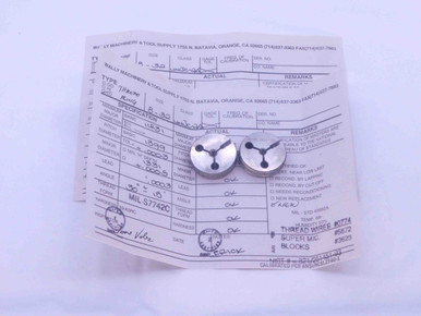 NEW 8 32 UNJC 2A THREAD RING GAGES #8 .164 .1640 GO NO GO P.D.'S ...