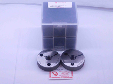 NEW 9/16 18 UNJF 3A VERMONT THREAD RING GAGES .5625 GO NO GO PDS= .5264 ...