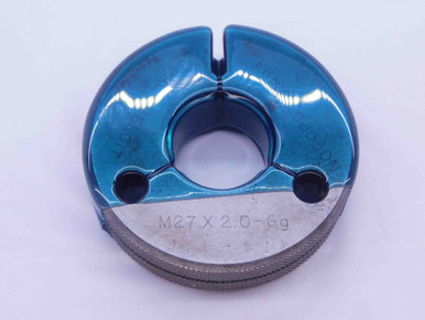 M27 X 2 6g METRIC THREAD RING GAGE 27 2.0 NO GO ONLY P.D. = 25.493 ...