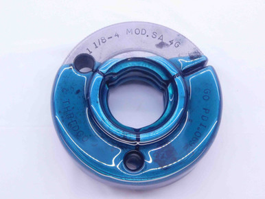 1 1/8 4 SA 4G MODIFIED STUB ACME THREAD RING GAGE 1.125 GO ONLY P.D ...