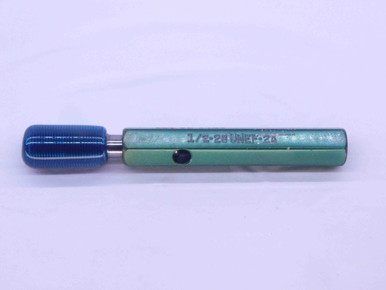 1/2 28 UNEF 2A SET THREAD PLUG GAGE .5 .50 .500 .5000 GO ONLY P.D ...