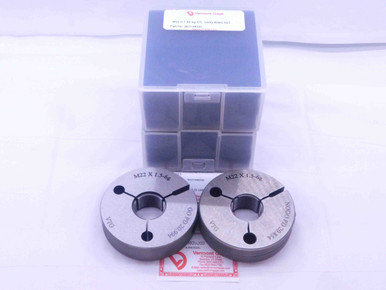 NEW M22 X 1.5 6g VERMONT THREAD RING GAGES 22 GO NO GO P.D.'S = 20.994 & 20.854 - DW34514VTG - M ...