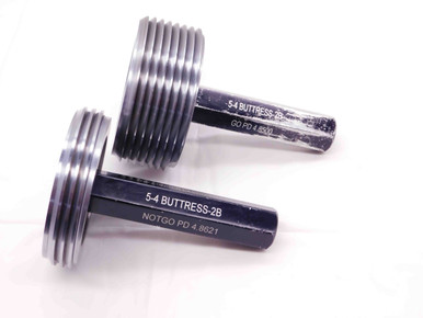 5" 4 2B BUTTRESS THREAD PLUG GAGE 5.0 4. GO NO GO P.D.'S = 4.8500 & 4. ...