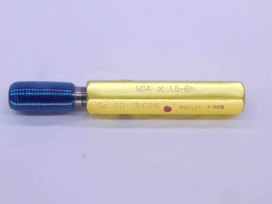 M14 X 1.5 6h METRIC SET THREAD PLUG GAGE 14 GO ONLY P.D. = 13.026 ...