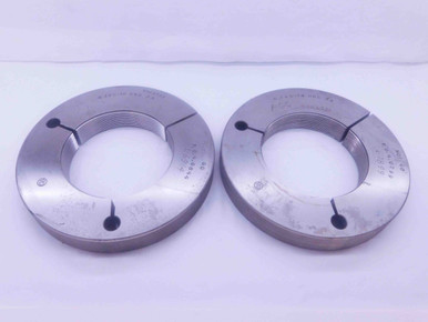 4 1/8 16 UNS 3A THREAD RING GAGES 4.125 4.1250 GO NO GO P.D.'S = 4.0844 ...