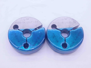 9/16 18 UNJF 3A LEFT HAND THREAD RING GAGES .5625 GO NO GO PD'S = .5264 ...