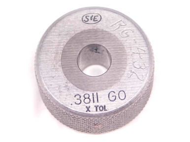 .3811 CL X CARBIDE MASTER PLAIN BORE RING GAGE .3750 +.0061 3/8 9.680 ...