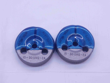 10 30 UNS 2A THREAD RING GAGES #10 .190 .1900 GO NO GO P.D.'S = .1673 ...