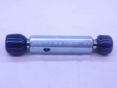 1" 8 STUB ACME 2G VERMONT THREAD PLUG GAGE 1.0 GO NO GO P.D.'S = .9625 ...