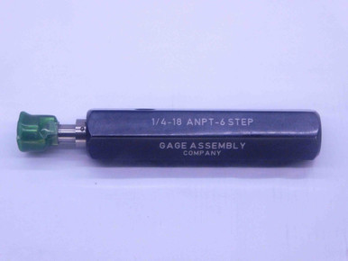 NEW 1/4 18 ANPT 6 STEP PIPE THREAD PLUG GAGE .25 .250 .2500 A.N.P.T ...