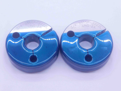3/4 18 UNS 2A 4 LEAD THREAD RING GAGES .75 .750 GO NO GO P.D.'S = .7125 ...