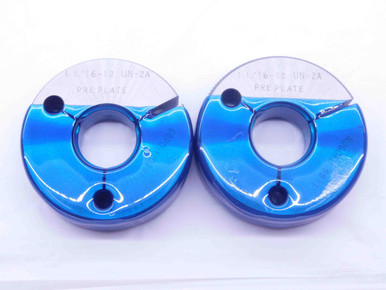1 1/16 12 UN 2A PREPLATE THREAD RING GAGES 1.0625 GO NO GO PD'S = 1.0031 & .9971 - DW36813CL5 ...