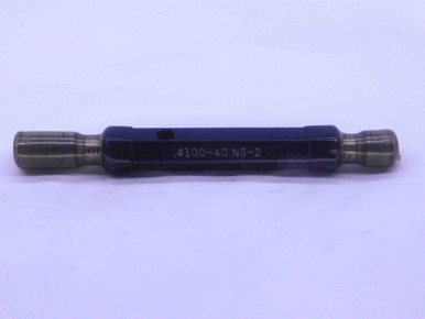.4100 40 NS 2 THREAD PLUG GAGE .41 .410 GO NO GO P.D.'S = .3938 & .3973 ...