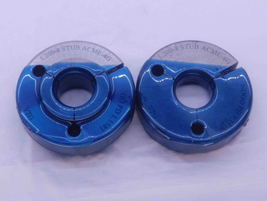 1.200 8 STUB ACME 4G VERMONT THREAD RING GAGES 1.2 GO NO GO PDS= 1.1581 ...
