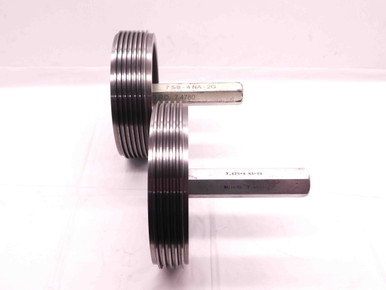 7 5/8 4 NA 2G ACME SET THREAD PLUG GAGE 7.625 GO NO GO P.D.'S = 7.4780 ...