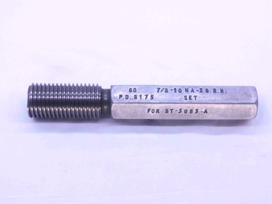 7/8 10 NA 2G ACME SET THREAD PLUG GAGE .875 .8750 GO ONLY P.D. = .8175 ...