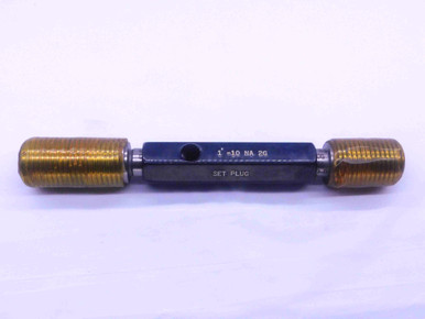 1" 10 NA 2G ACME SET THREAD PLUG GAGE 1.0 1.00 GO NO GO P.D.'S = .9420 ...