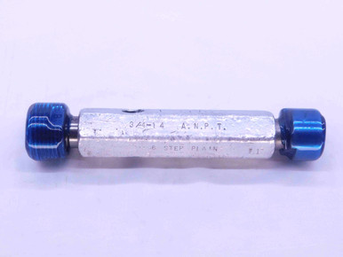 3/4 14 ANPT L1 & 6 STEP PIPE THREAD PLUG GAGE .75 .750 .7500 A.N.P.T ...