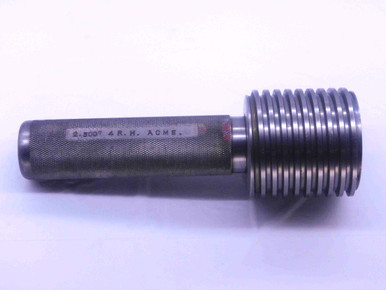 SHOP MADE 2 1/2 4 ACME THREAD PLUG GAGE 2.5 4. 2 1/2"-4 INSPECTION ...