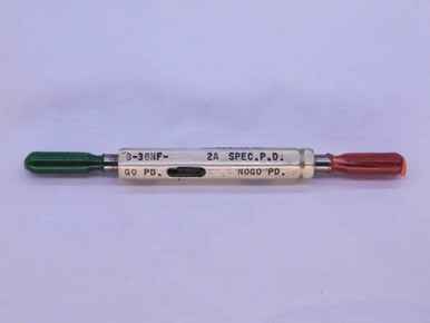 8 36 UNF 2A SPECIAL SET THREAD PLUG GAGE #8 .164 GO NO GO P.D.'S ...