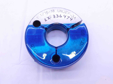 1 1/16 18 UNJEF 3A THREAD RING GAGE 1.0625 GO ONLY P.D. = 1.0264 ...