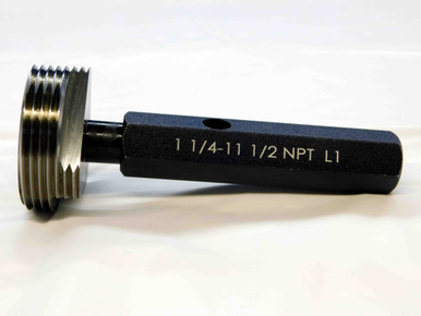 NEW 1 1/4 11 1/2 NPT L1 Thread Plug Gage | JF0463MJ | M & J Tooling LLC