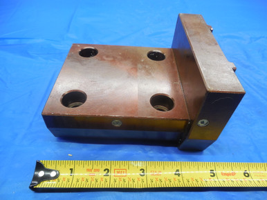 CNC LATHE BOLT ON TOOL BLOCK HOLDER ABOUT 65 X 63 mm BOLT HOLE PATTERN ...