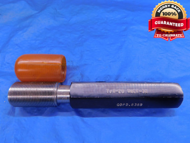 7/8 20 UNEF 3A SPECIAL SET Thread Plug Gage | DW13207AP1 | M & J ...