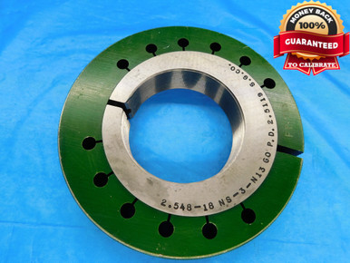 2.548 18 NS 3 N13 LOCKNUT Thread Ring Gage | DW15928RD | M & J Tooling LLC