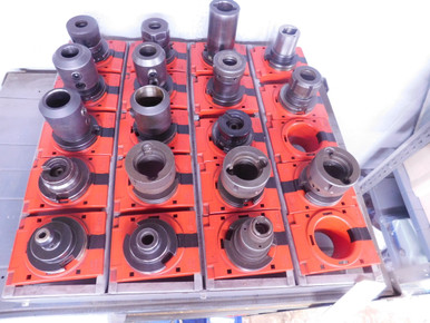 LOT OF 18 CAT45 TOOL HOLDERS VARI LOCK KWIK SWITCH 300 VARIOUS TYPES ...
