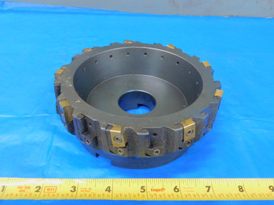 INGERSOLL 6" O.D. FACE MILL 6K2A06R01 1 1/2 PILOT 5/8 KEY HOLDS 18 ...