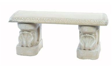Straight Bench with Shell Legs