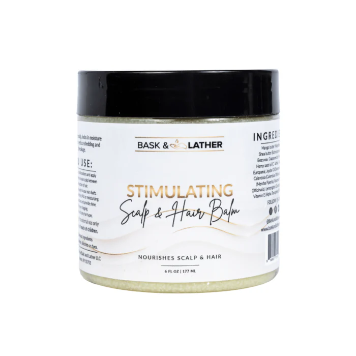 Bask & Lather Stimulating Scalp and Hair Balm 6oz